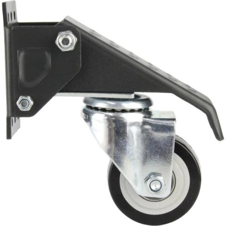 Lot de 4 Roulette rétractable pivotantes pour meuble, établi Ø 65 mm